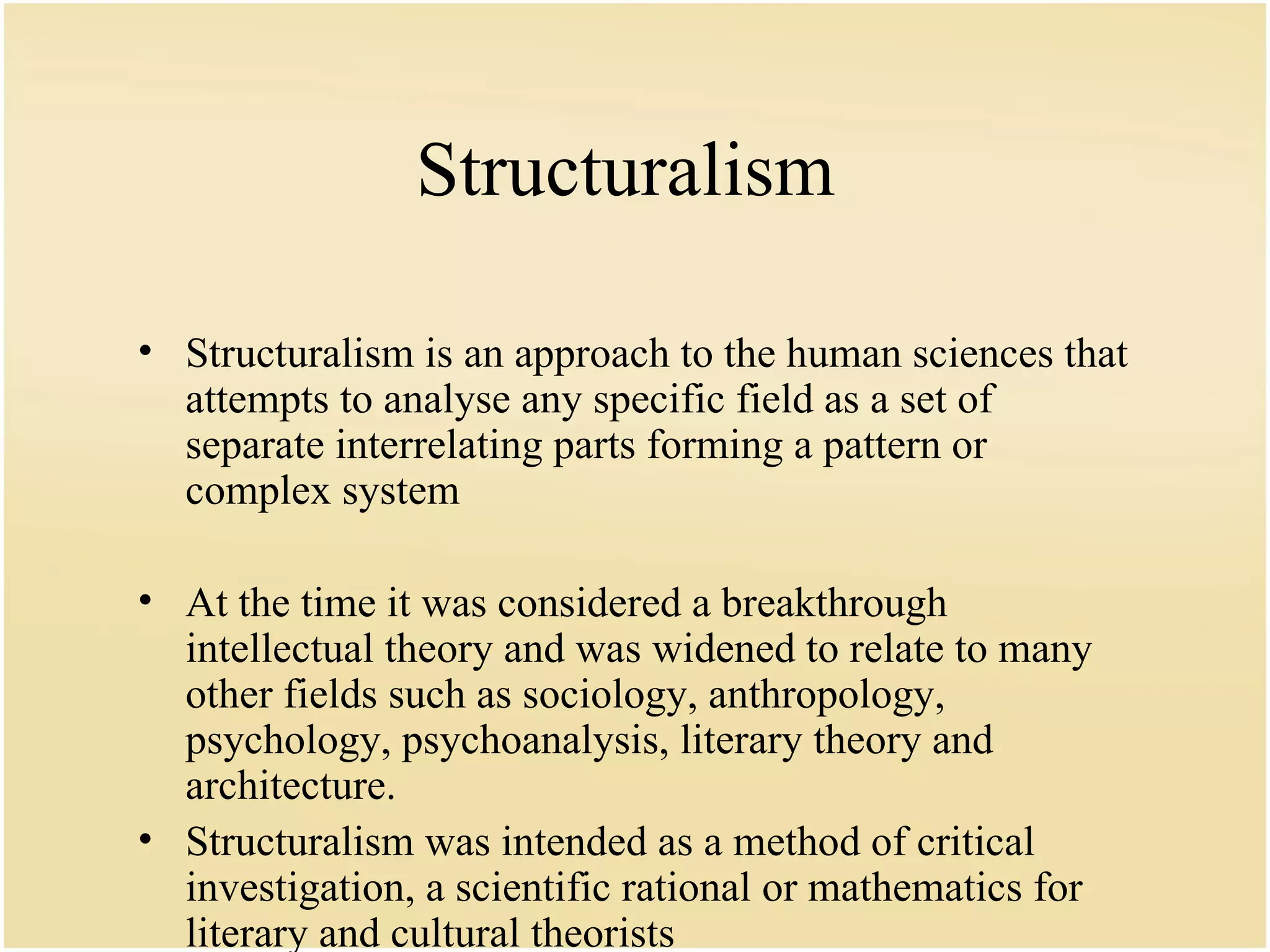Semiotics, Structuralism & Narratology media cultures2 | PPT