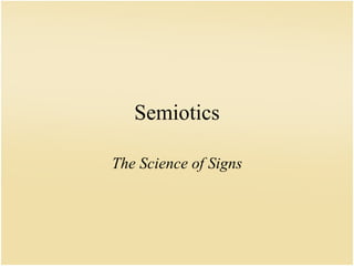 Semiotics, Structuralism & Narratology media cultures2 | PPT