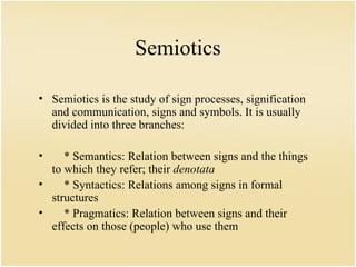 Semiotics, Structuralism & Narratology media cultures2 | PPT