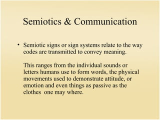 Semiotics, Structuralism & Narratology media cultures2 | PPT