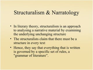 Semiotics, Structuralism & Narratology media cultures2 | PPT