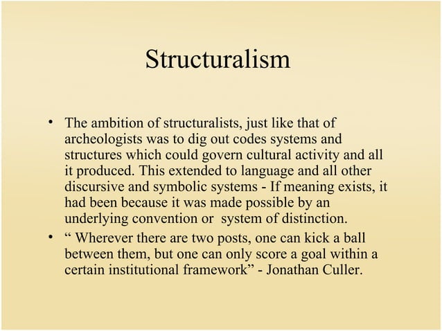 Semiotics, Structuralism & Narratology media cultures2 | PPT | Science