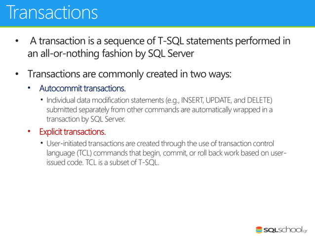 Concurrency In Sql Server Sql Night 24 Ppt