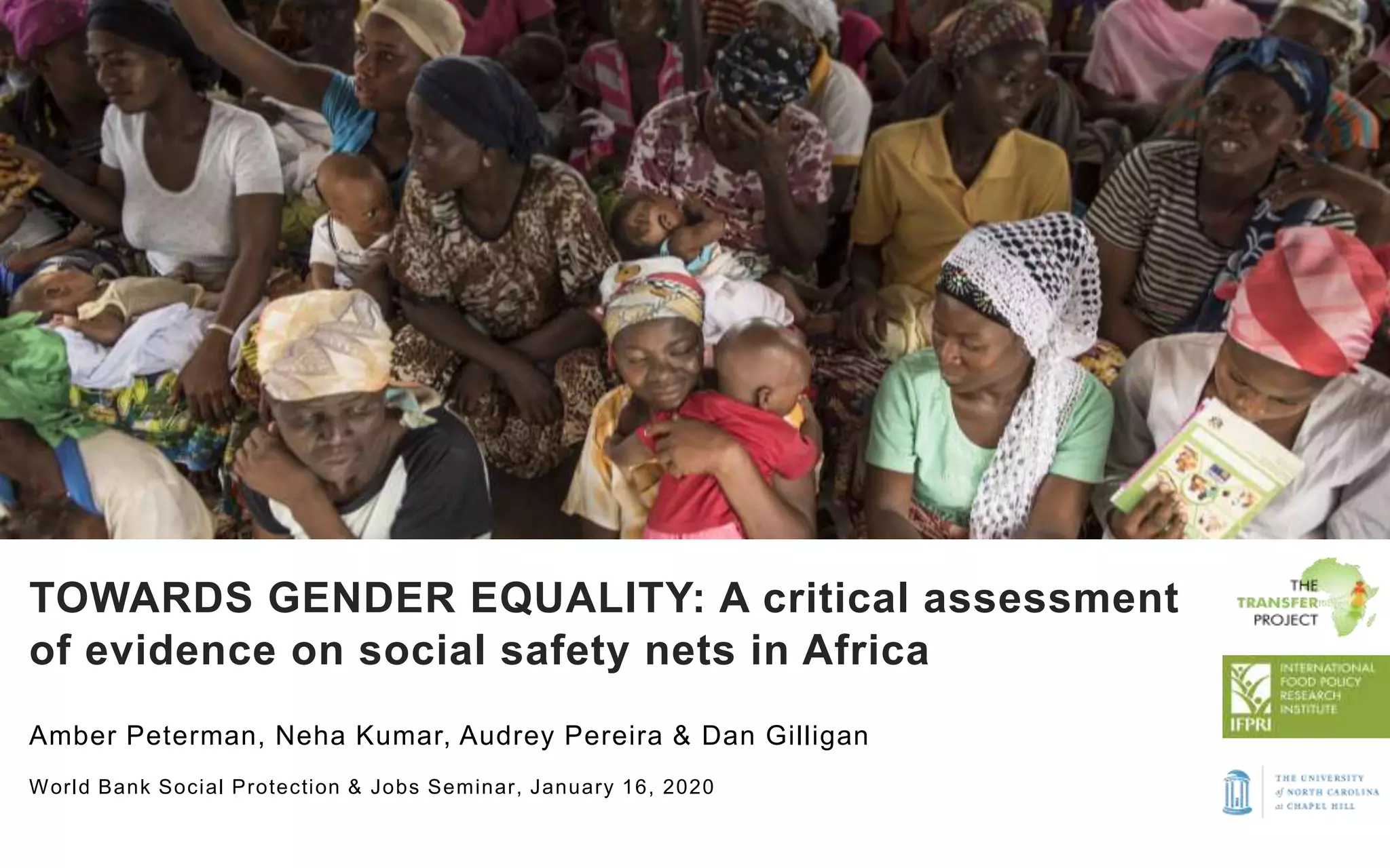 Towards Gender Equality: A critical assessment of evidence on social ...