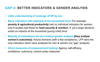 Towards Gender Equality: A critical assessment of evidence on social ...
