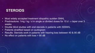 sudden sensorineural hearing loss | PPTX