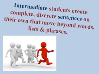 Move Students' Foreign Language Skills from Novice to Intermediate #wlclassroom | PPT