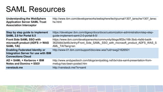 IBM Single Sign-On | PPTX