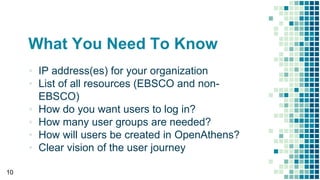 Implementing OpenAthens Single Sign-On Authentication | PPT