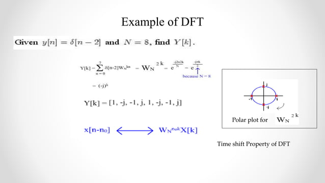 fourier transform of DT signals | PPT