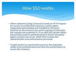 SSO introduction | PPTX