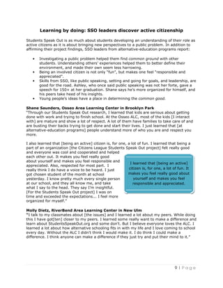 Students Speak Out - Alternative Schools | PDF | Secondary Education ...