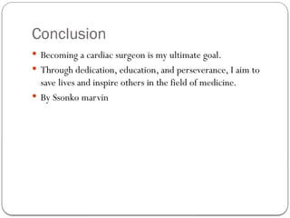 SSONKO MARVIN Presentation on future career | PPT