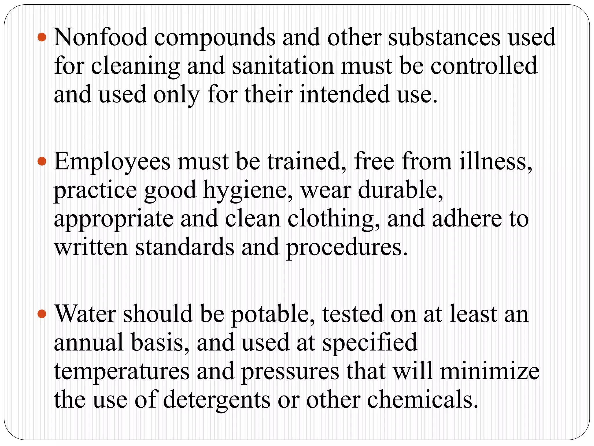 SSOP- SANITATION STANDARD OPERATING PROCEDURES | PPTX