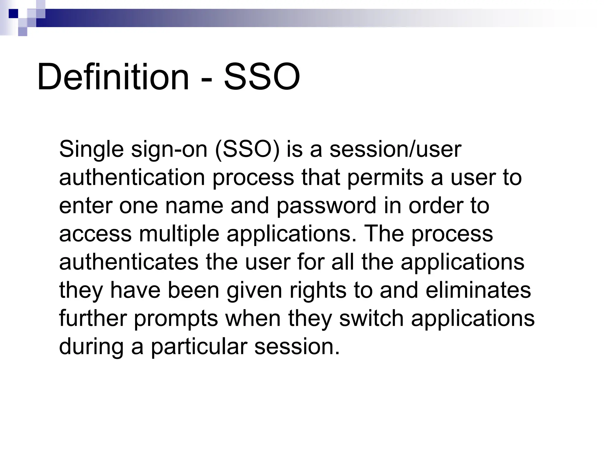 sso_on_new system with security is more concern | PPT