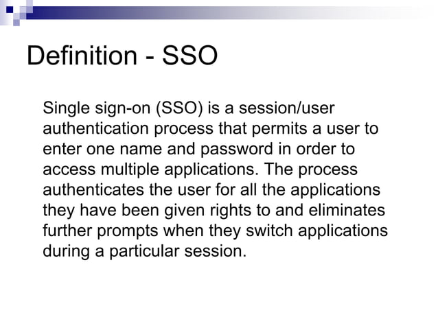 sso_on_new system with security is more concern | PPT