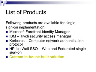 sso_on_new system with security is more concern | PPT