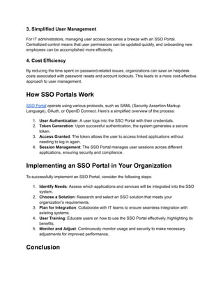 The Ultimate Guide to SSO Portals: Streamlining Access to Digital ...