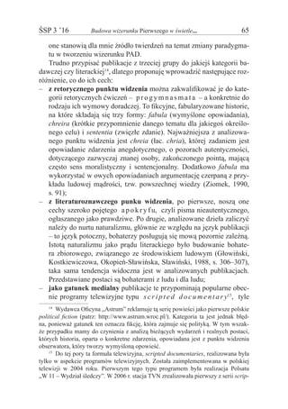 Budowa wizerunku Pierwszego w świetle „literatury faktu” i „scripted docu | PDF