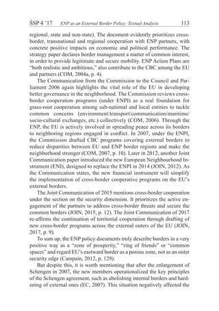 ENP as an External Border Policy: Textual Analysis | PDF