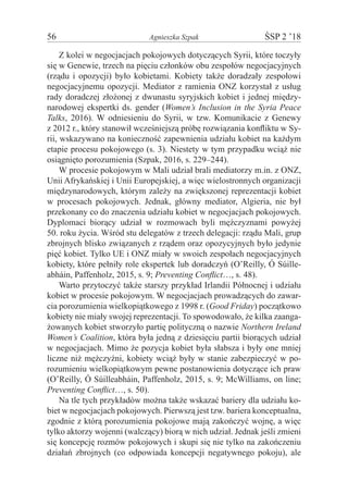 Udział i rola kobiet w negocjacjach pokojowych | PDF