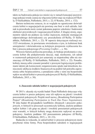 Udział i rola kobiet w negocjacjach pokojowych | PDF