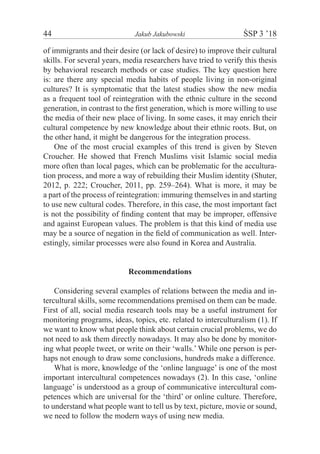 Intercultural competences and social media: contribution through ...