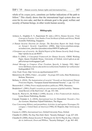 Human security, human rights and international law, and interactions ...