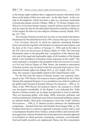 Human security, human rights and international law, and interactions ...