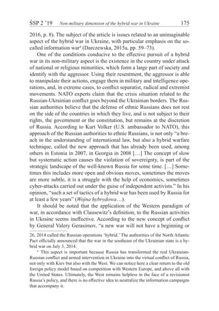 Non-military dimension of the hybrid war in Ukraine | PDF