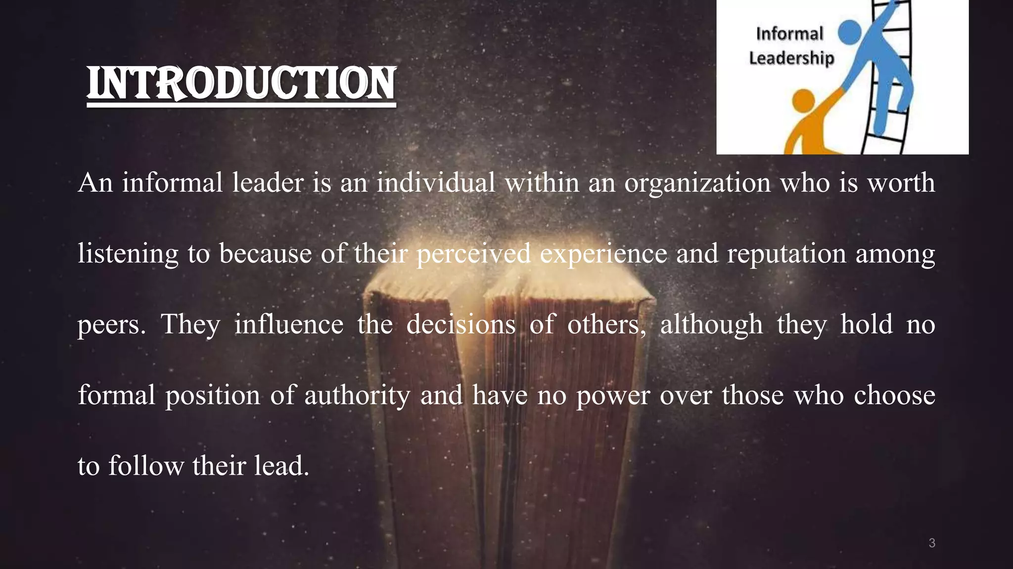 Qualities of Informal Leadership | PPTX