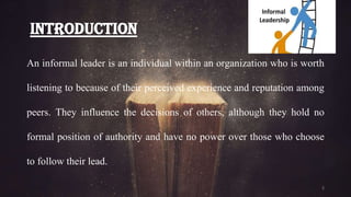 Qualities of Informal Leadership | PPT