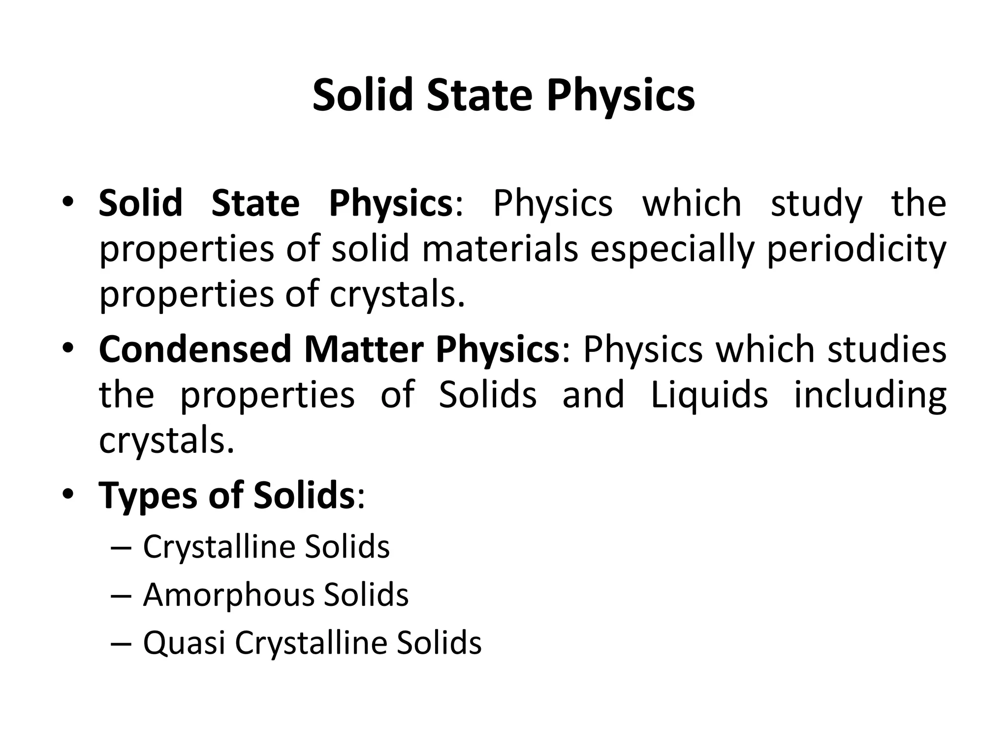 Crystalline, Glassy Solids and Liquid Crystal | PPTX