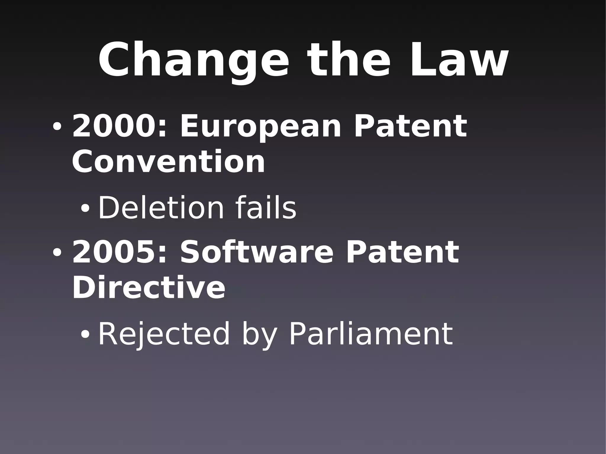 Stop Software Patents 25C3 | PDF