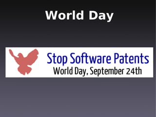Stop Software Patents 25C3 | PDF