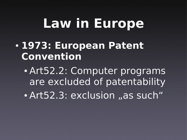 Stop Software Patents 25C3 | PDF