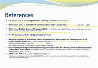 What Publishers Need to Know About Web Scale Discovery | PPT