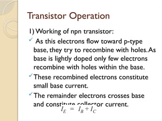 Transistor and its type and applications | PPTX