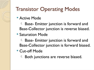Transistor and its type and applications | PPTX