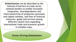 contemporary world-Factors of Globalization- | PPTX