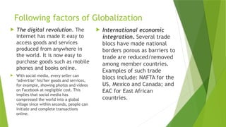 contemporary world-Factors of Globalization- | PPTX