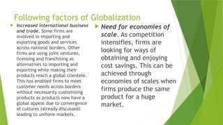 contemporary world-Factors of Globalization- | PPTX