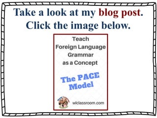 The PACE Model: Inductive Foreign Language Grammar Teaching # ...