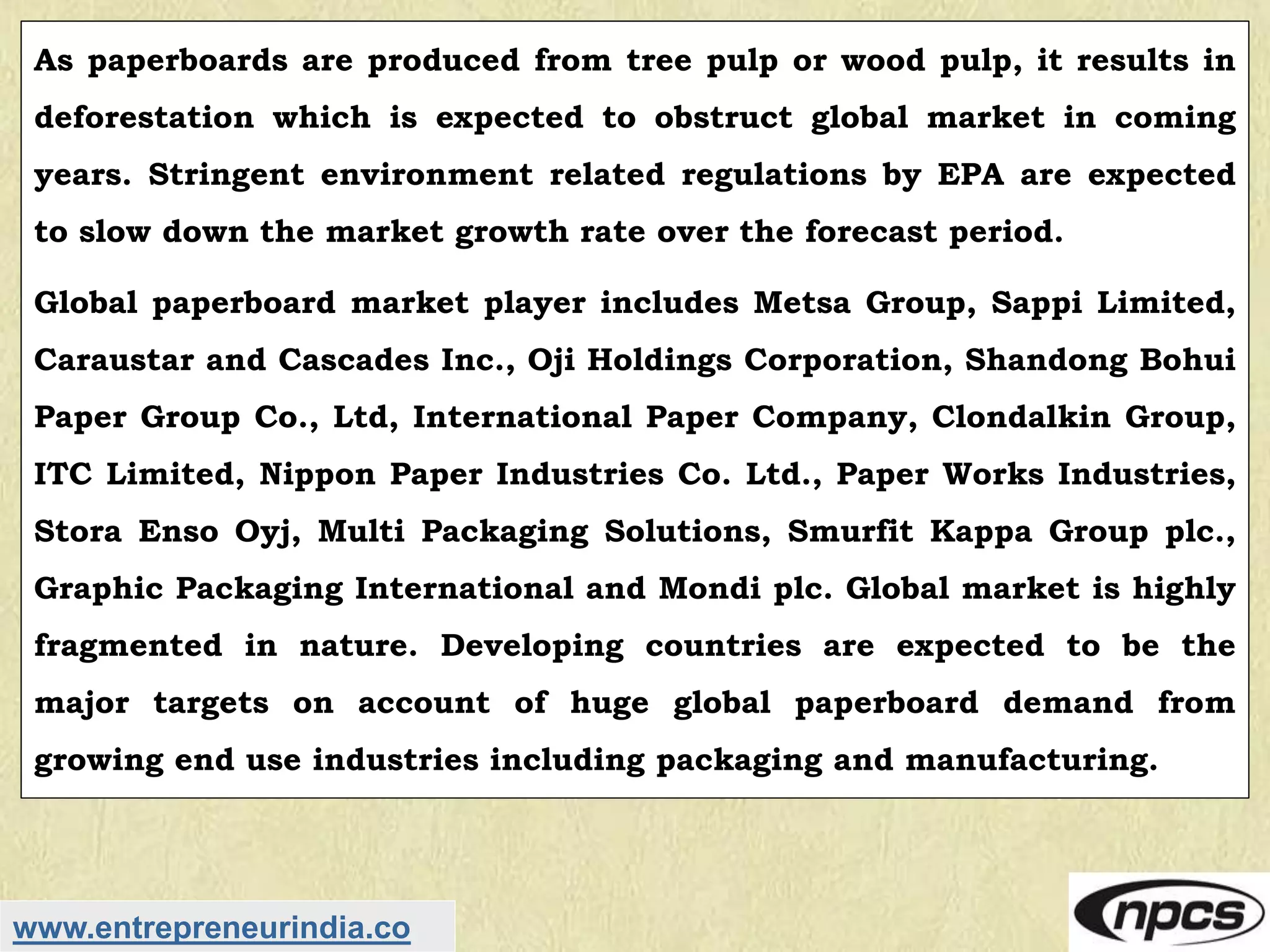 Paper, Pulp and Paperboard Production from Bamboo | PPTX