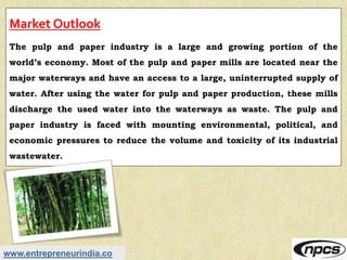 Paper, Pulp and Paperboard Production from Bamboo | PPTX