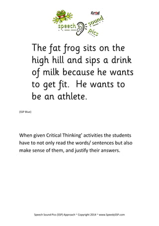 SSP Approach - Assessing Reading Comprehension - BURT Reading Test | PDF