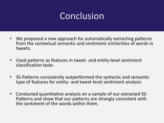 Semantic Patterns for Sentiment Analysis of Twitter | PPTX