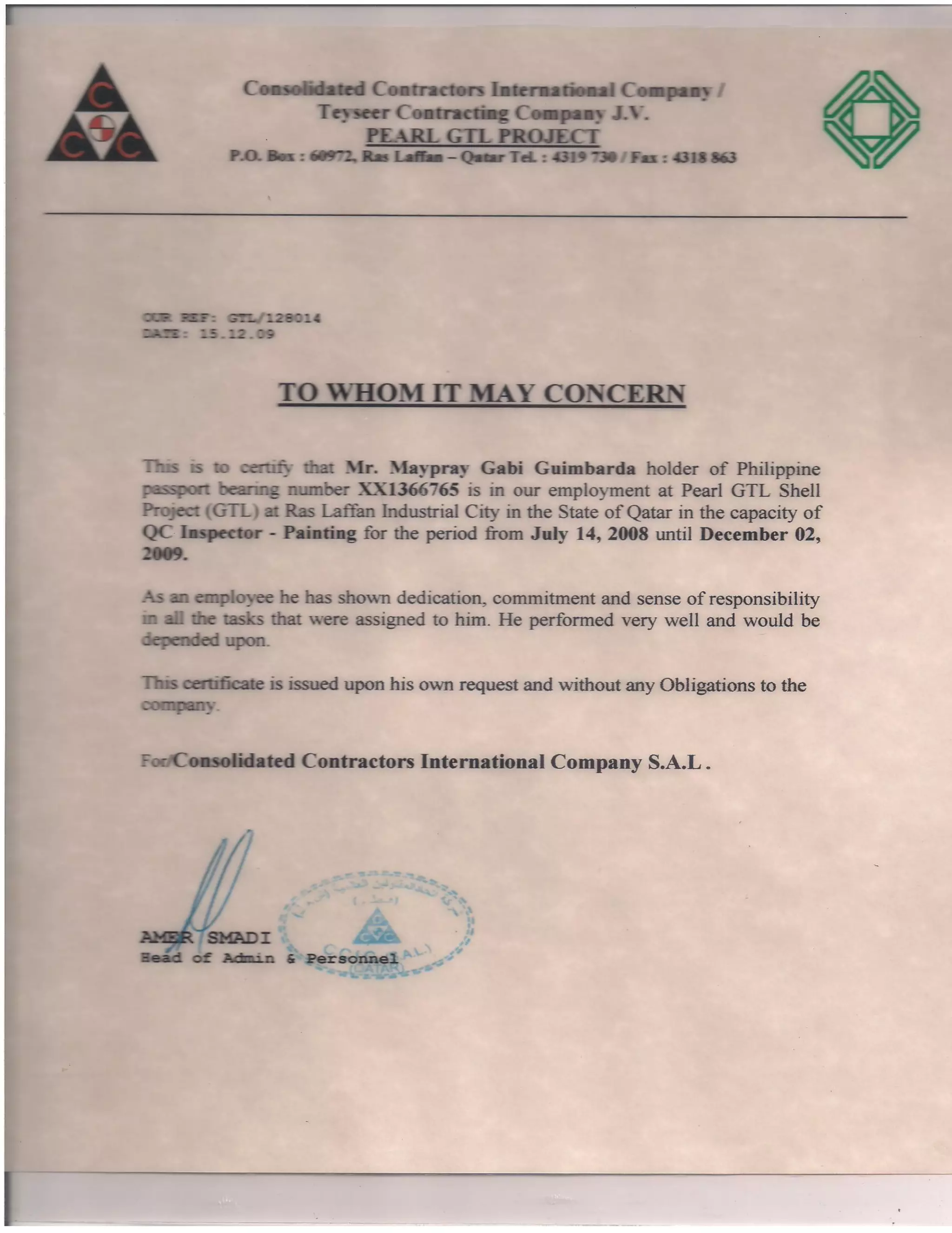 RESUME OF QAQC INSPECTOR COATING/PAINTING AND INSULATION | PDF