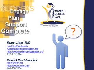 Student Success Plan: Helping students reach their goals!! | PPT