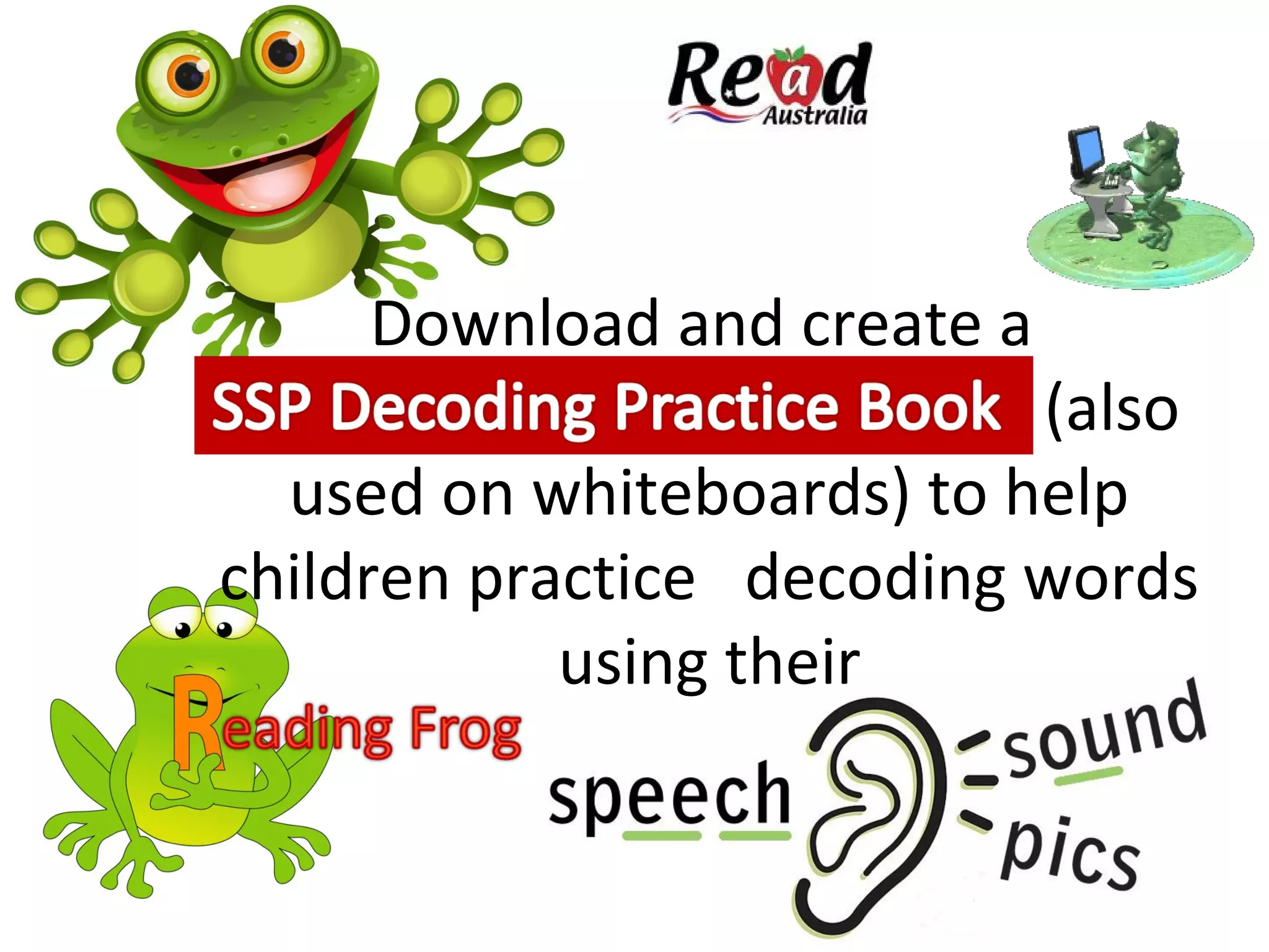 SSP Decoding for Whiteboards Updated May '13 | PPT